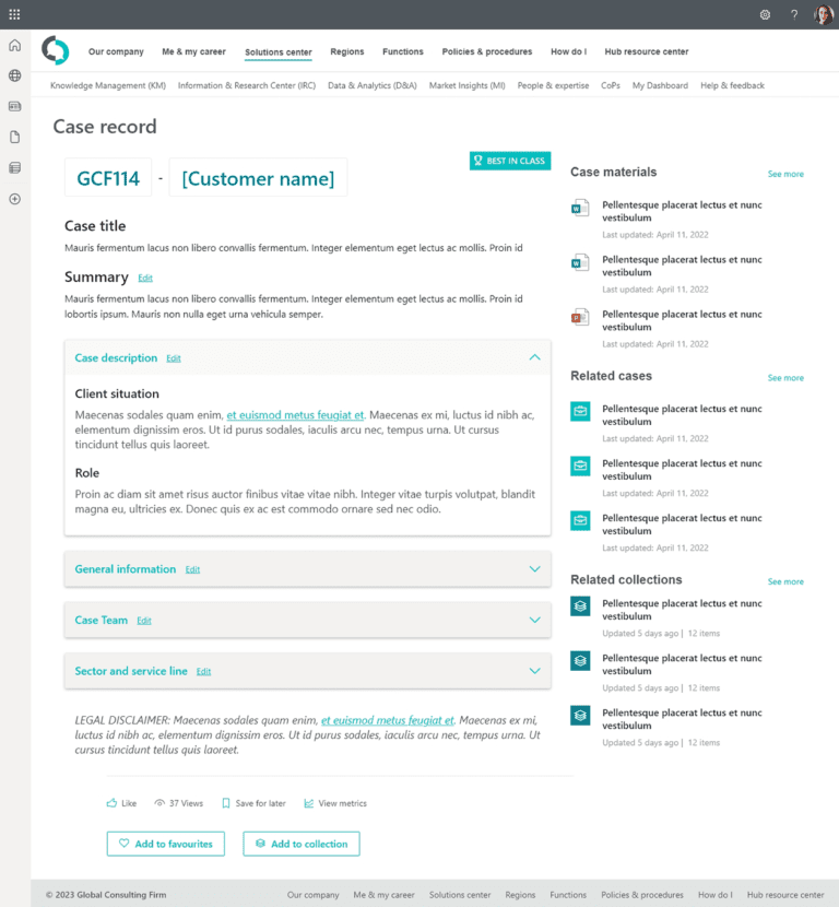 SharePoint knowledge management: 8 best practice examples - Content Formula